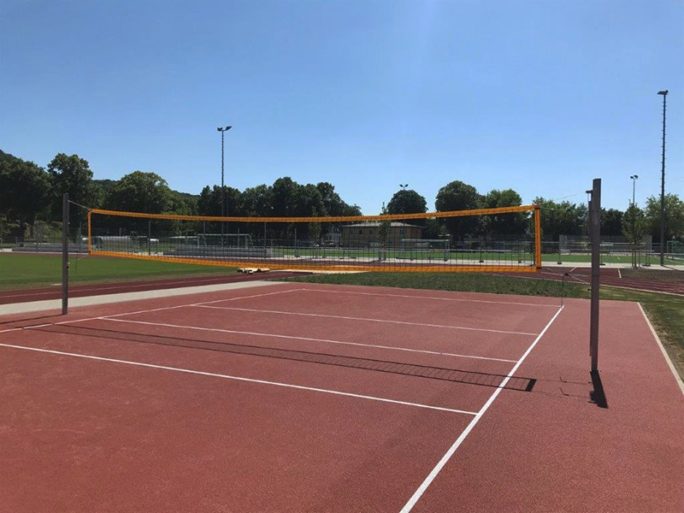 Unbreakable Steel Volleyball Poles - Loutroof & anti-vandal - W&H ...