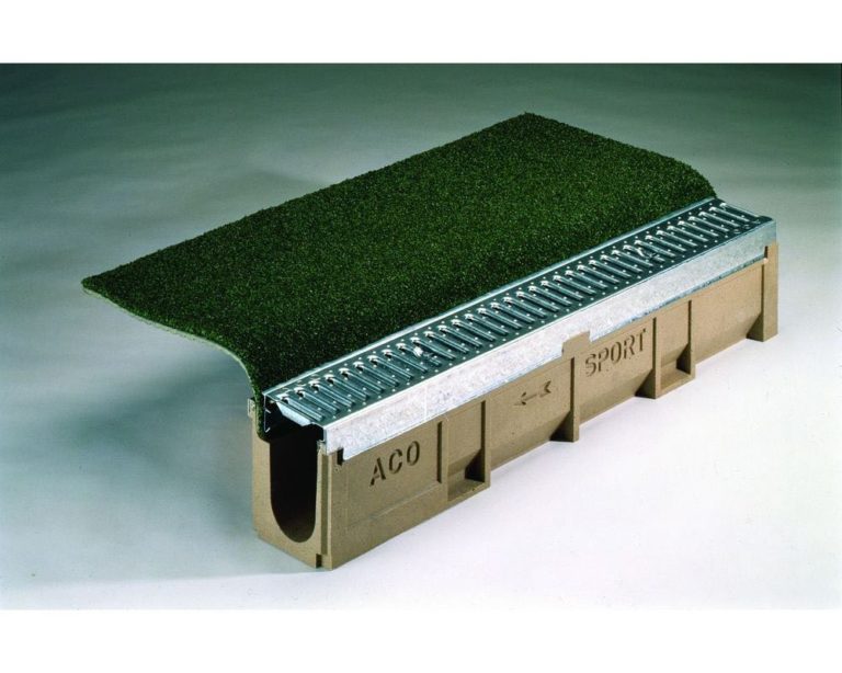 ACO sports drainage channel artificial grass - W&H Sports | EN