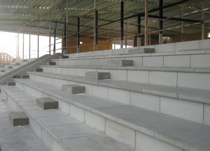 Concrete grandstand - W&H Sports | EN | Tribunes & Grandstands