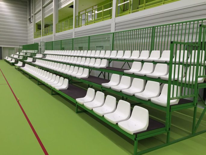 Mobile grandstand | Grandstands & Tribunes - W&H Sports | EN