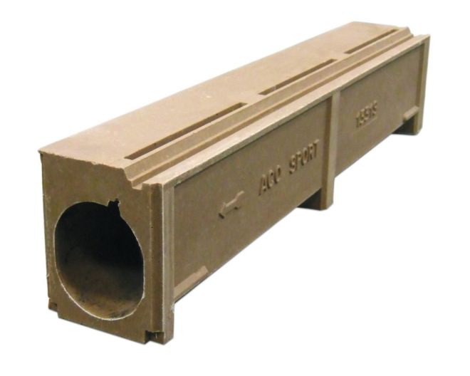 Sports drainage channel with cover NW125 - W&H Sports | EN