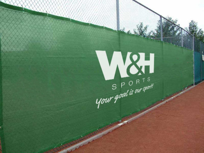 Windscreen tenniscourt | Sports netting - W&H Sports | EN