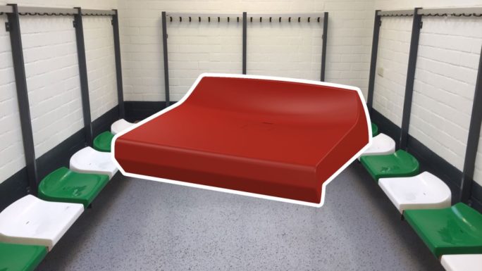 Dressing room seat WH-A2 | Dressing room seating - W&H Sports | EN