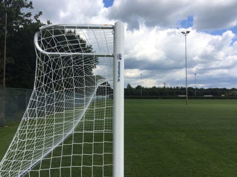 Football goal with round net brackets (P-bracket) - W&H Sports | EN