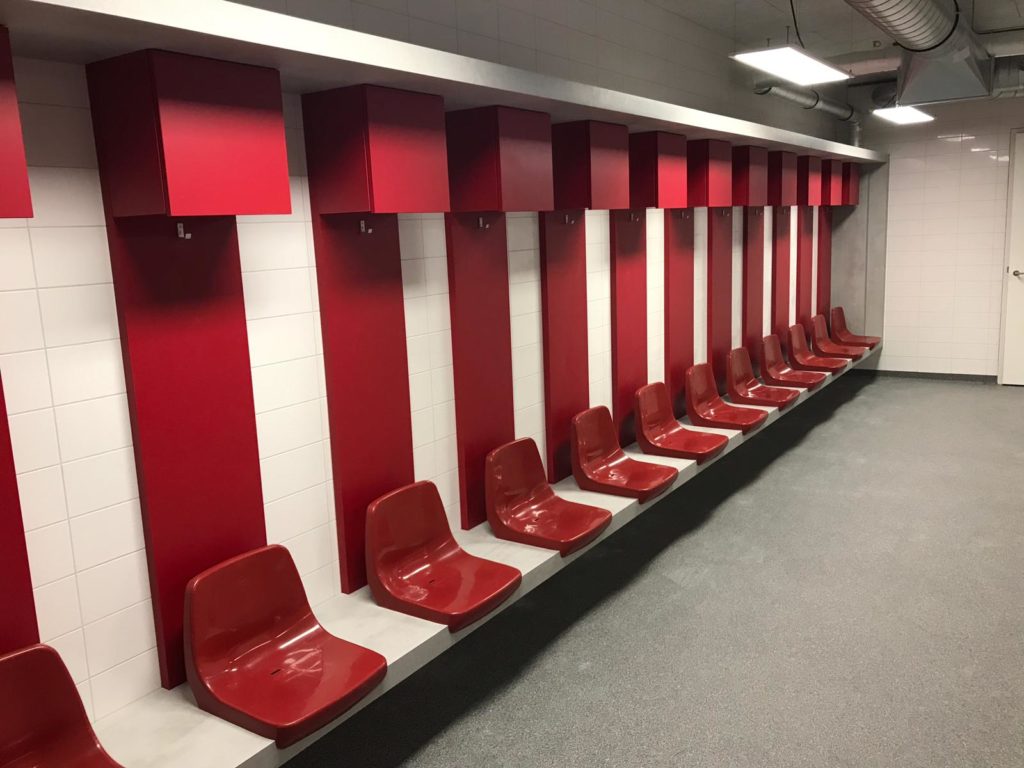 Tailor-made dressing room equipment - W&H Sports | EN