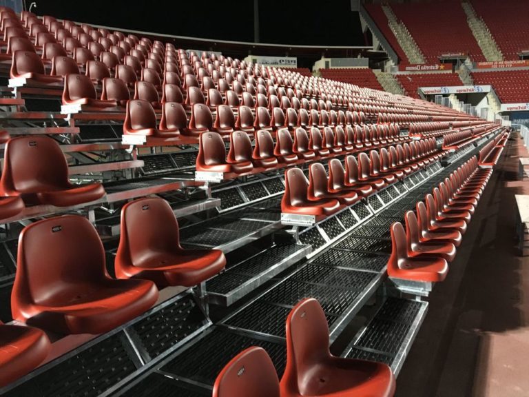Stadium seating, grandstands and business seats - W&H Sports | EN