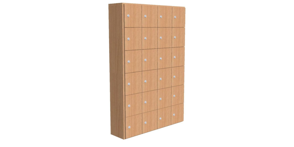 Locker cabinet with 36 mini lockers - Lockers & Cabinets - W&H Sports | EN