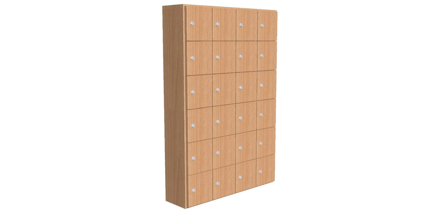 Locker cabinet with 36 mini lockers - Lockers & Cabinets - W&H Sports | EN