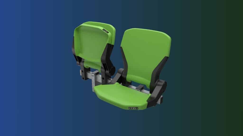 Stadium and grandstand seats made from recycled raw materials - W&H ...