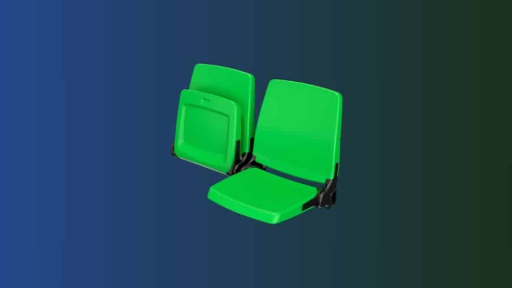 Stadium and grandstand seats made from recycled raw materials - W&H ...