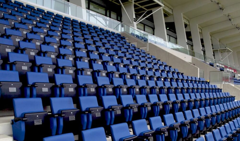 Press tables and seats | Stadium seating - W&H Sports | EN